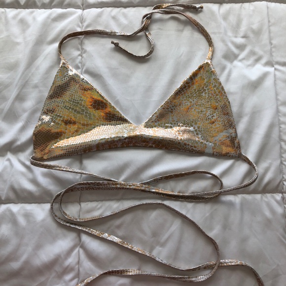 freedomravewear | Intimates & Sleepwear | Gold Wrap Rave Bralette ...